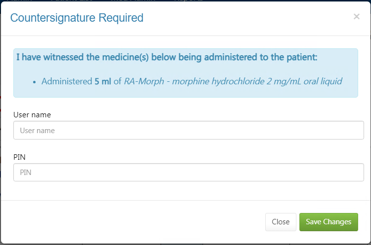 1CHART Countersigning PIN – Toniq