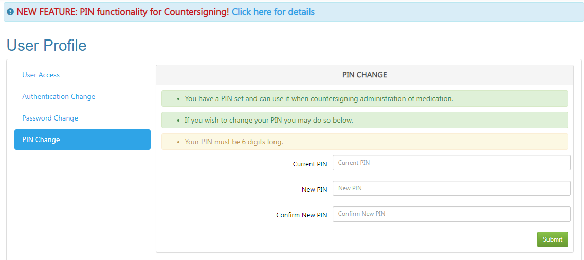 1CHART Countersigning PIN – Toniq
