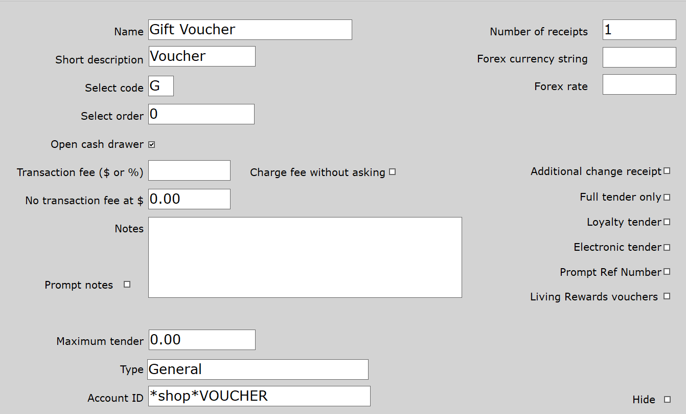 Retail Tenders: Create, Edit or Hide – Toniq