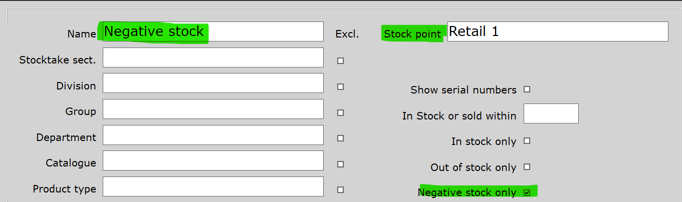Find Negative Stock for a Stockpoint within Rolling Stocktake – Toniq