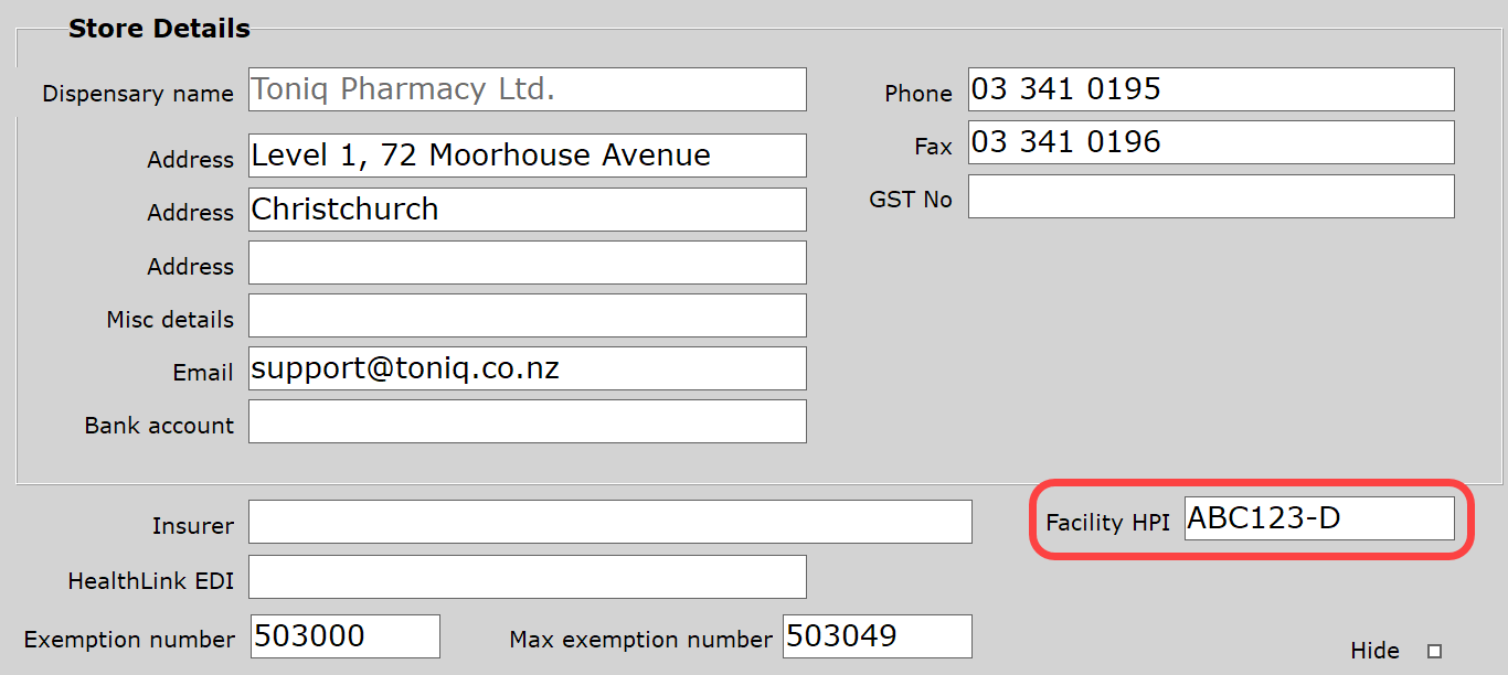 Pharmacy Facility HPI in Toniq – Toniq